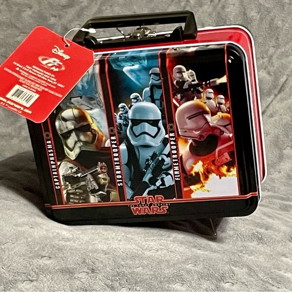 Disney | Other | Disney Star Wars Trooper Tin Lunch Box Black Red Blue ...